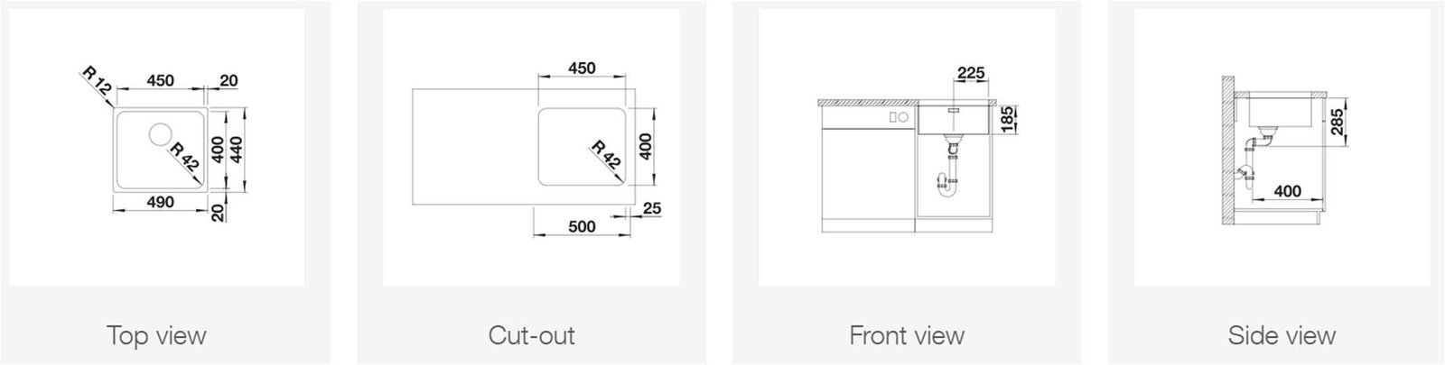 BLANCO SOLIS 450-U – 41 Hardware